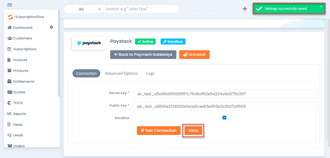 Paystack – SubscriptionFlow