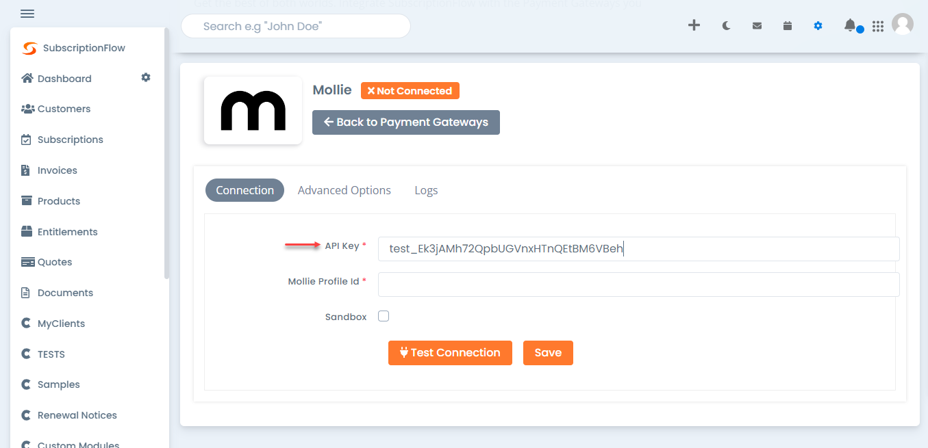 Mollie – SubscriptionFlow