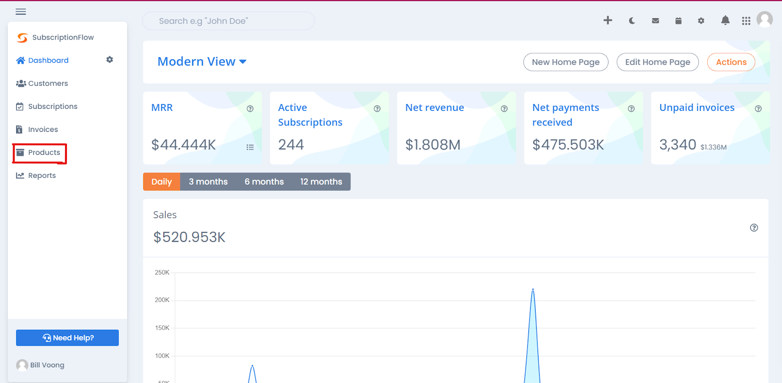 Per Unit Pricing – SubscriptionFlow