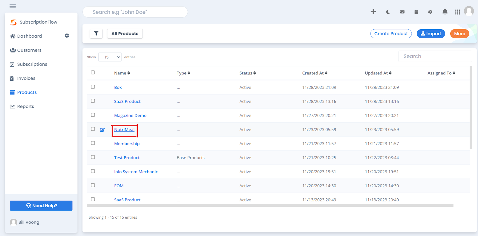 Per Unit Pricing – SubscriptionFlow