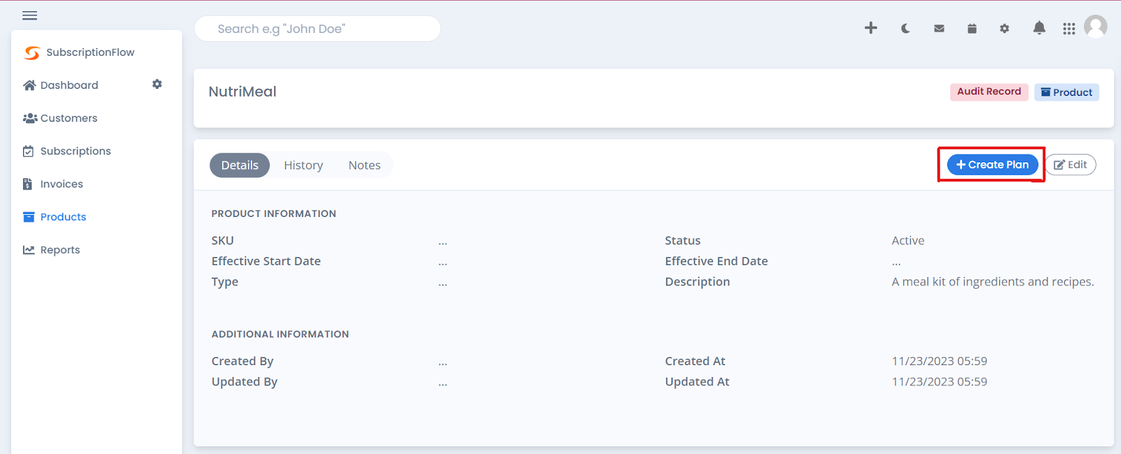 Per Unit Pricing – SubscriptionFlow