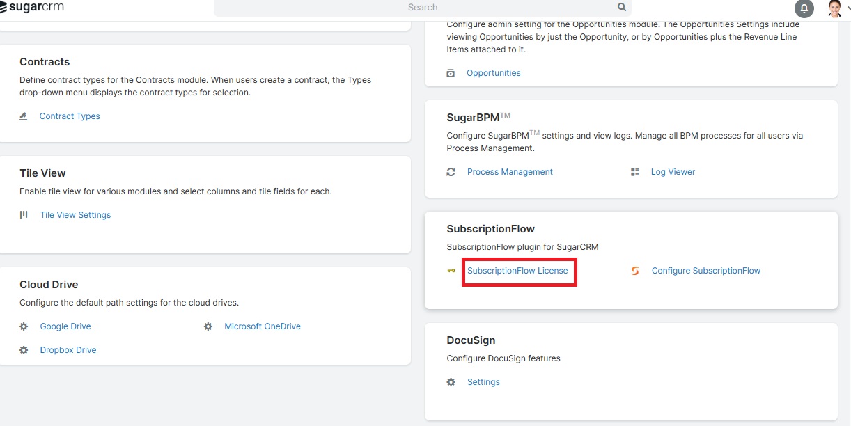 SugarCRM Integration Guide – SubscriptionFlow