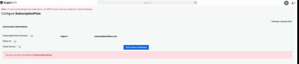 SugarCRM Integration Guide – SubscriptionFlow
