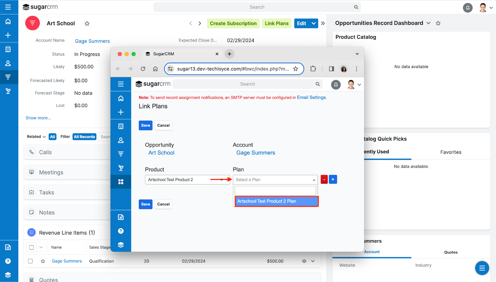 SugarCRM Integration Guide – SubscriptionFlow
