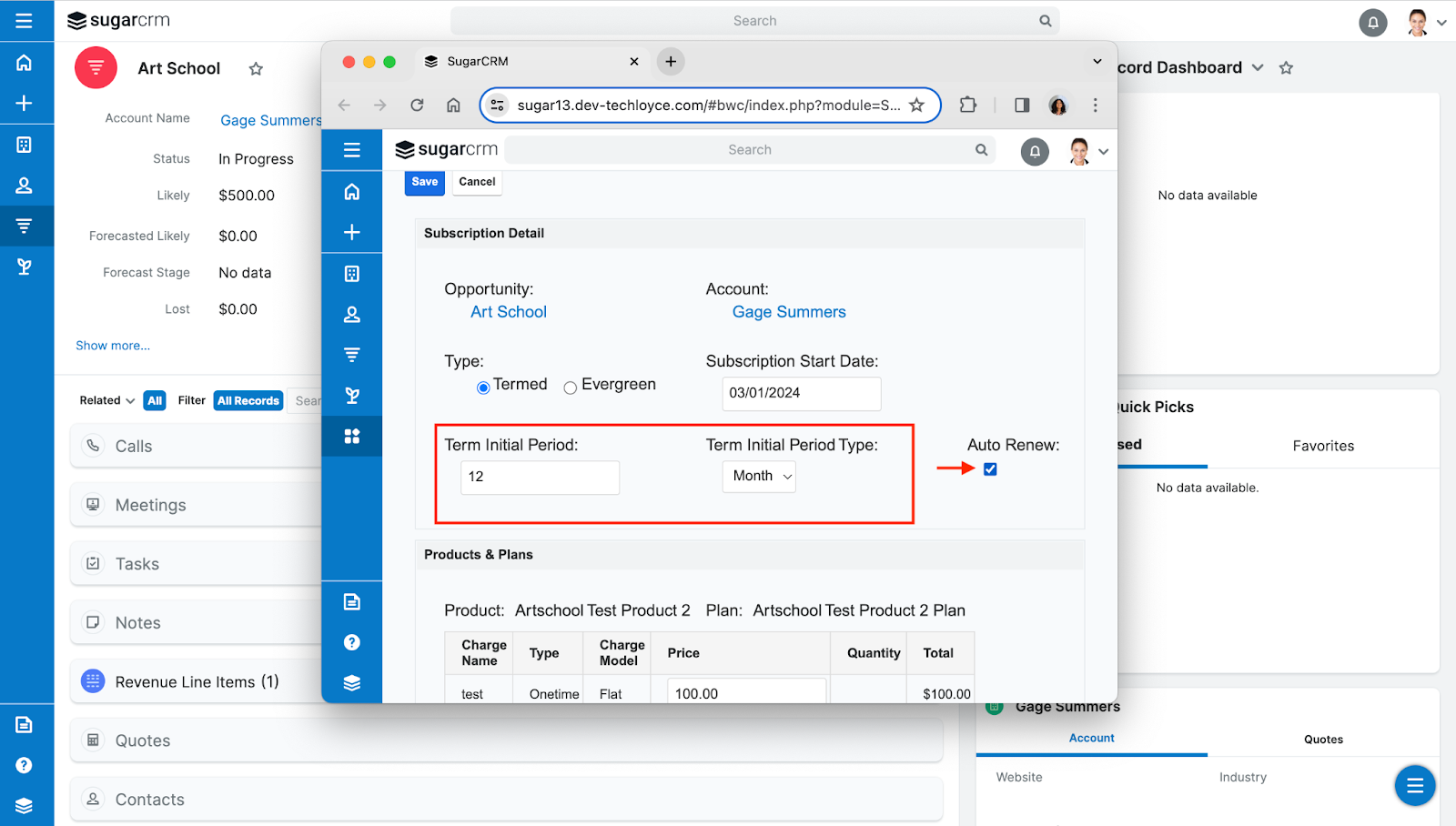 SugarCRM Integration Guide – SubscriptionFlow
