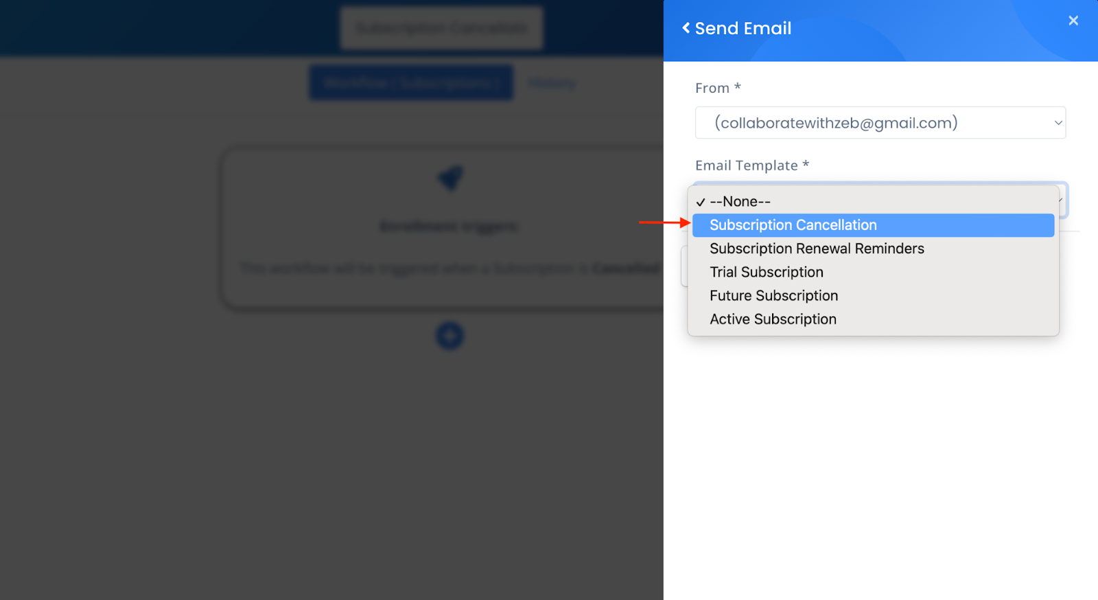 Automated Email Workflows – SubscriptionFlow