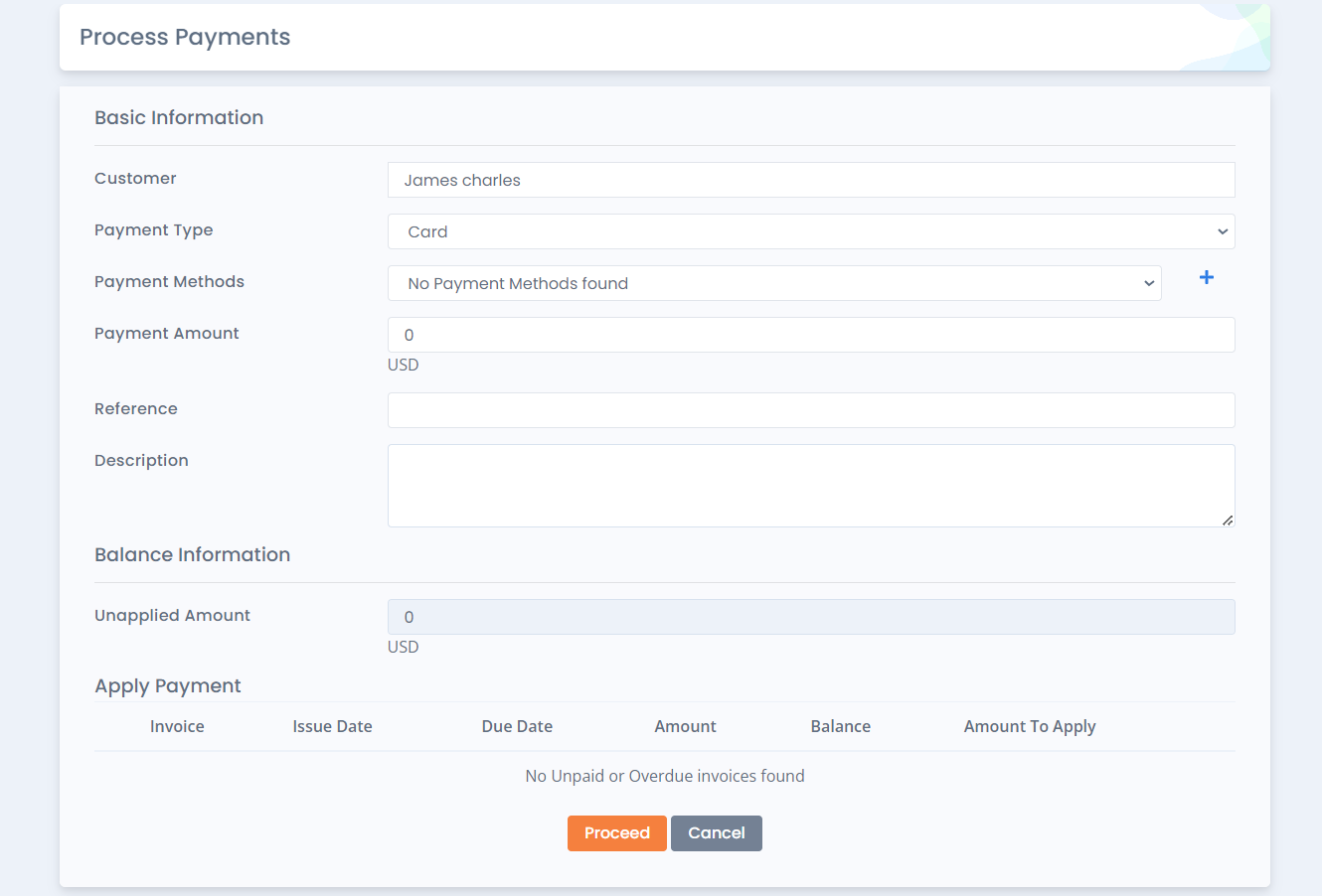 Process Customer Payments – SubscriptionFlow