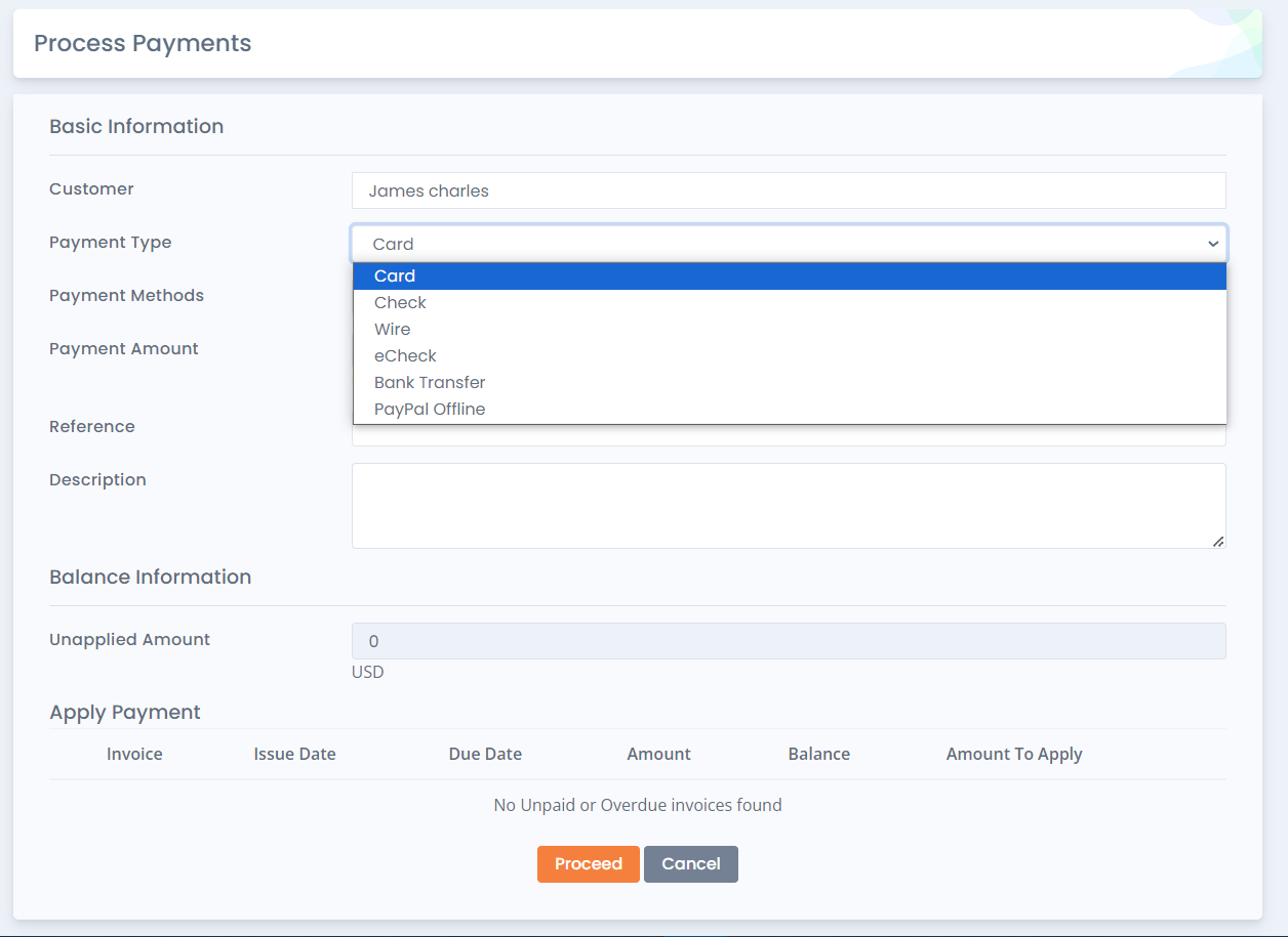 Process Customer Payments – SubscriptionFlow
