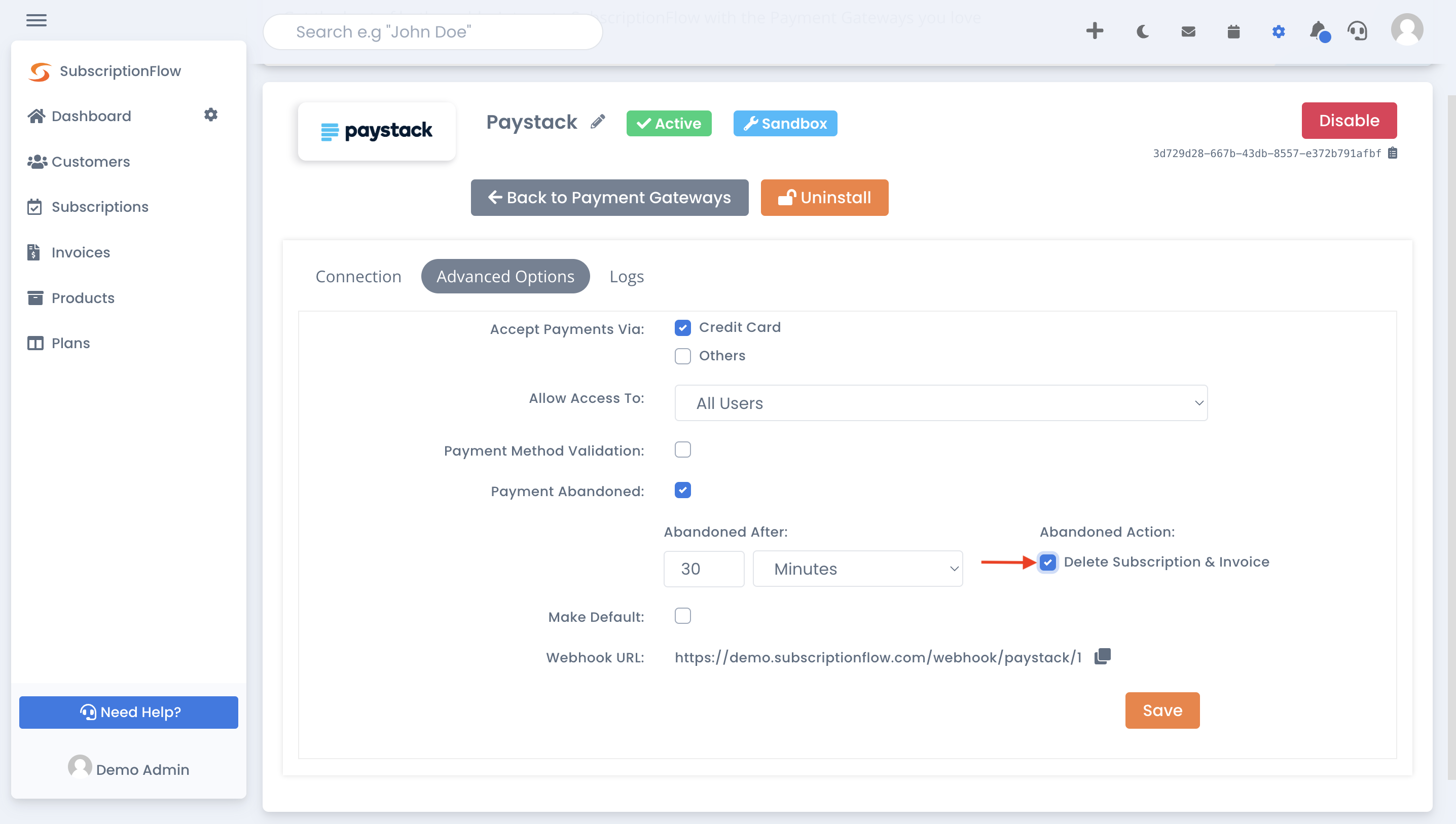 Paystack – SubscriptionFlow
