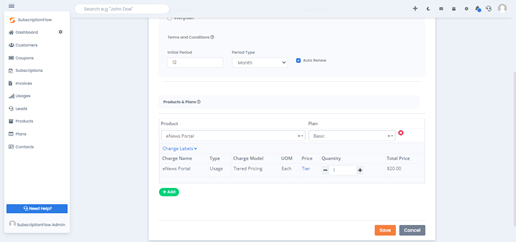 Customer hierarchy – SubscriptionFlow