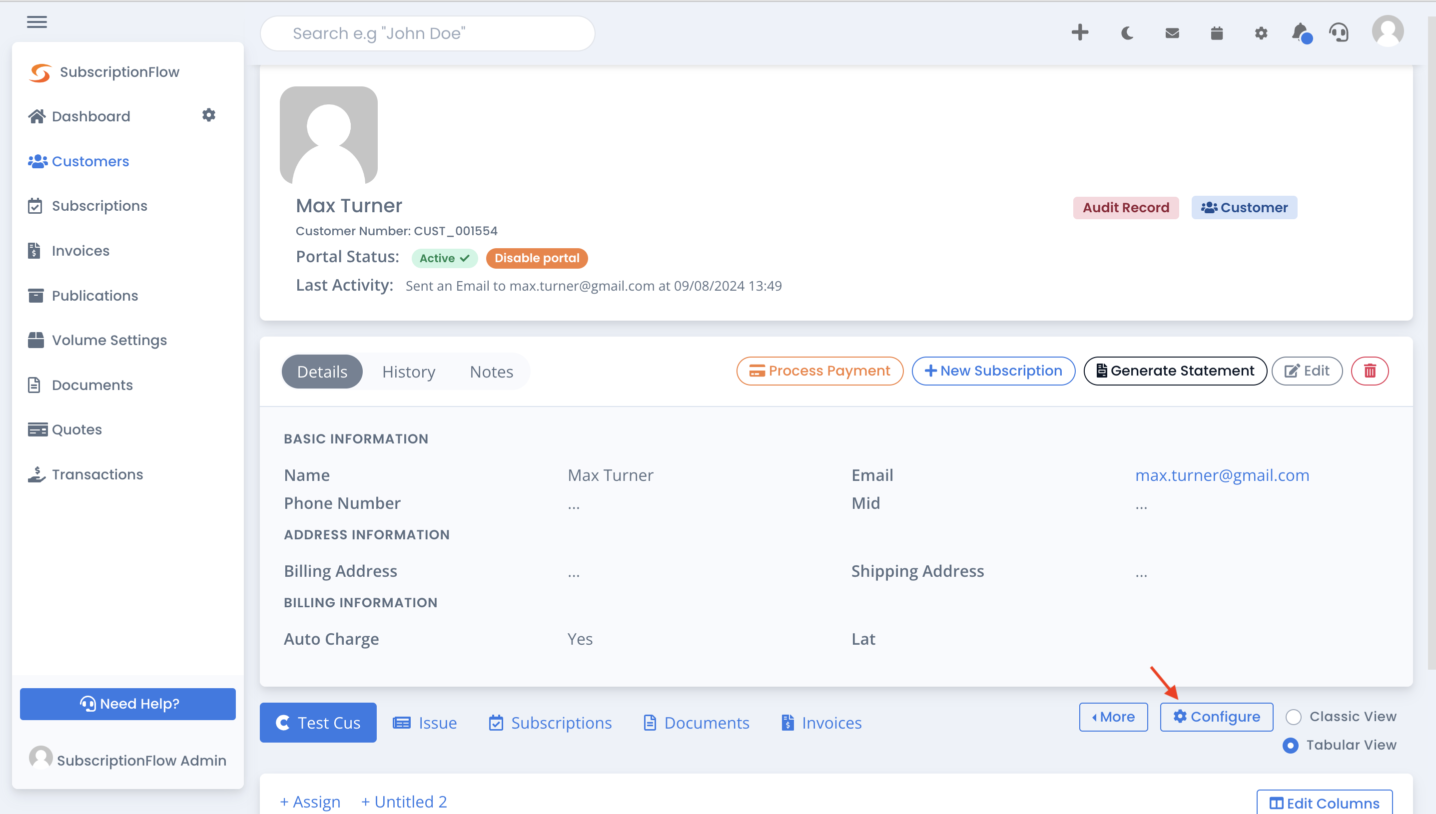Posting Usage Data – SubscriptionFlow