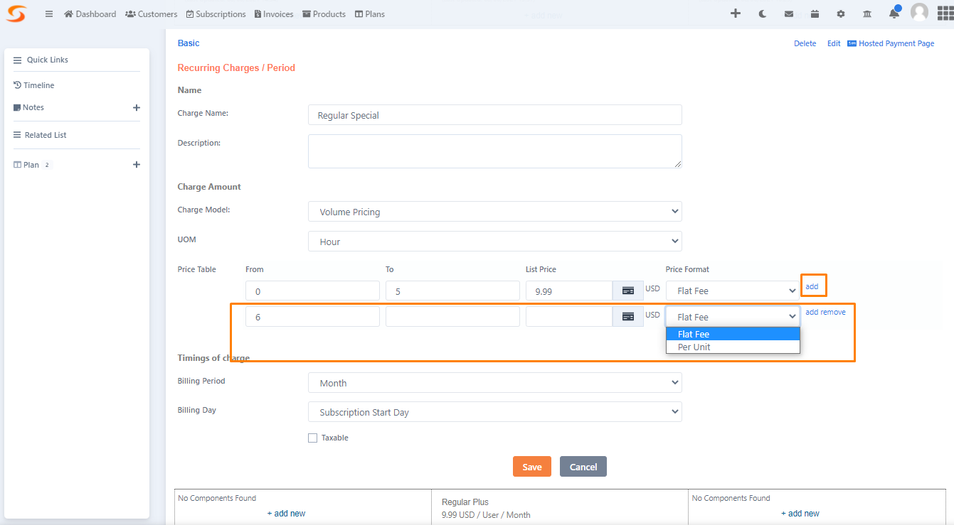 Volume Pricing – SubscriptionFlow