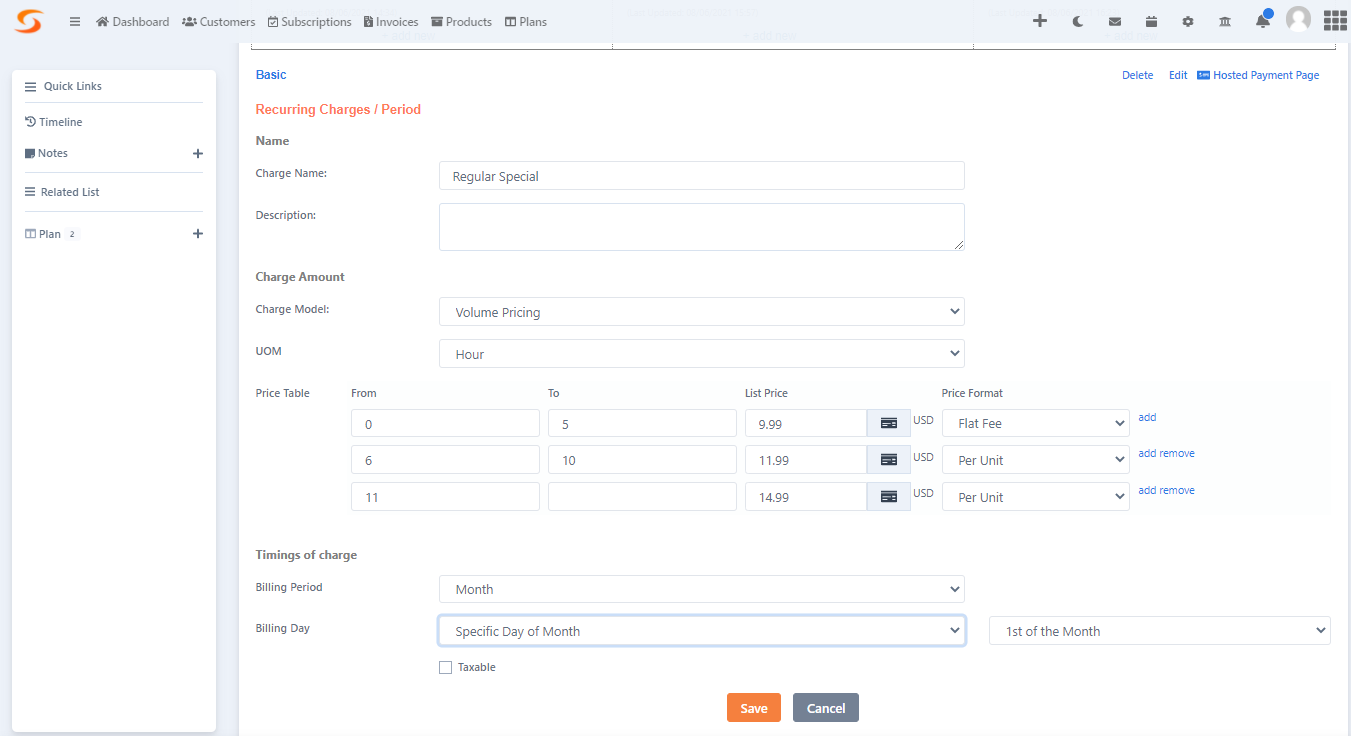 Volume Pricing – SubscriptionFlow