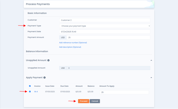 Process Invoice Payments – SubscriptionFlow