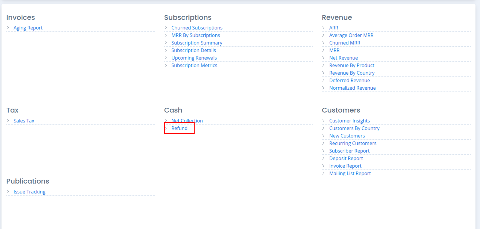 Refund – SubscriptionFlow