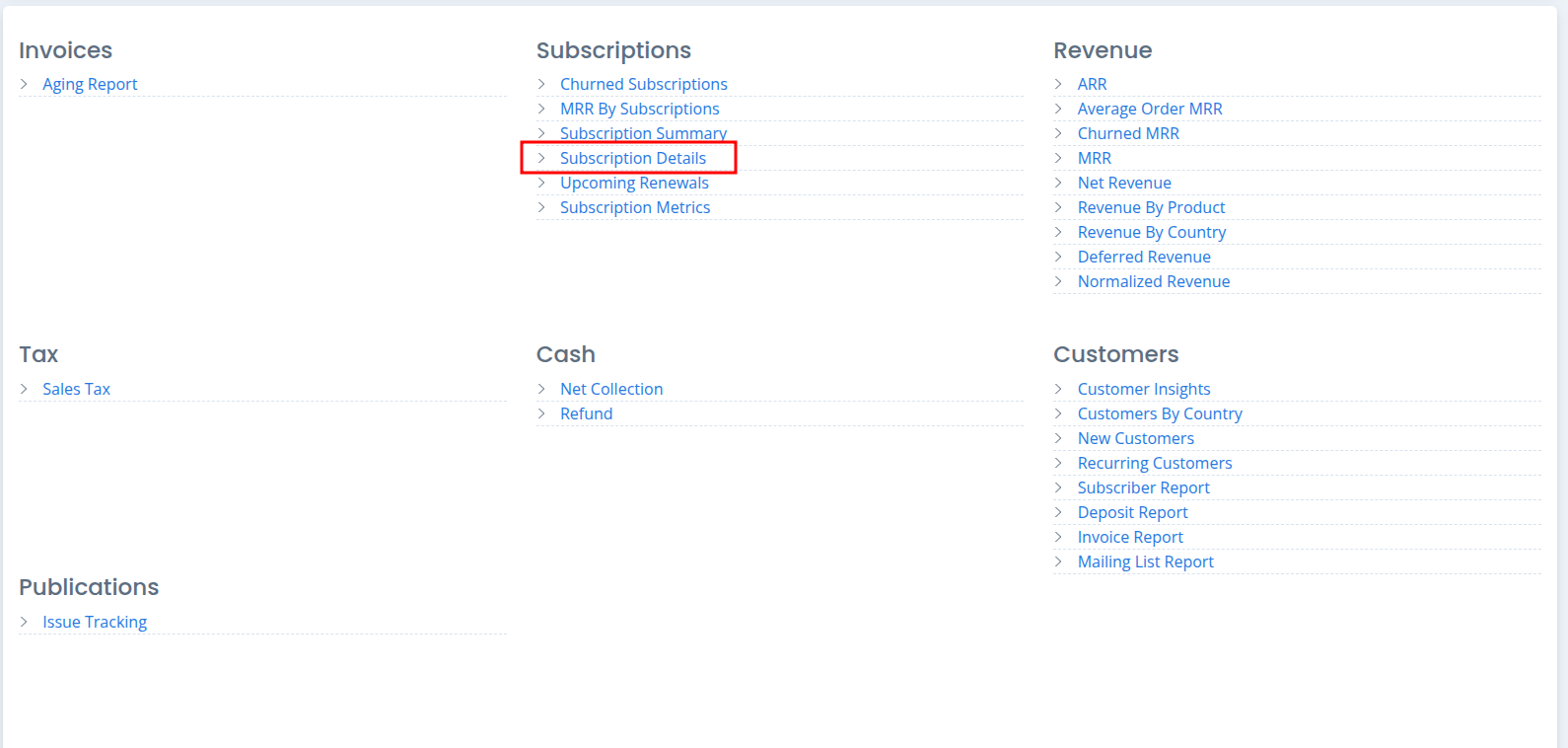 Subscription Detail – SubscriptionFlow